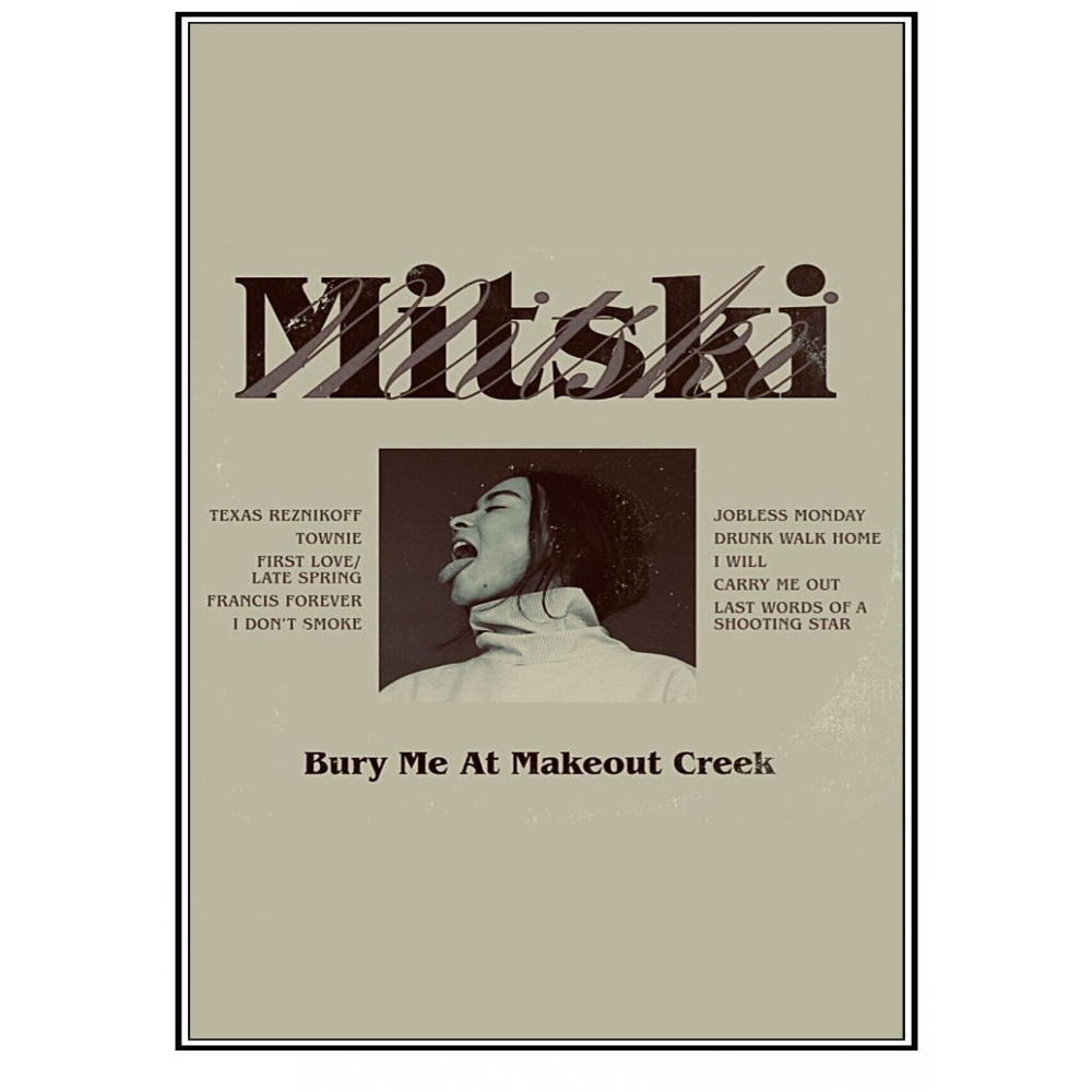 Mitski Poster Band Poster white copper paper poster living room bar ...