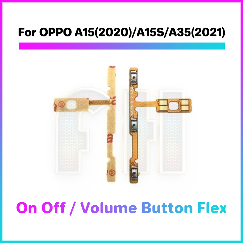 For OPPO OP A15 A15S A35 S 2020 2021 Side key Switch Power ON OFF Key ...