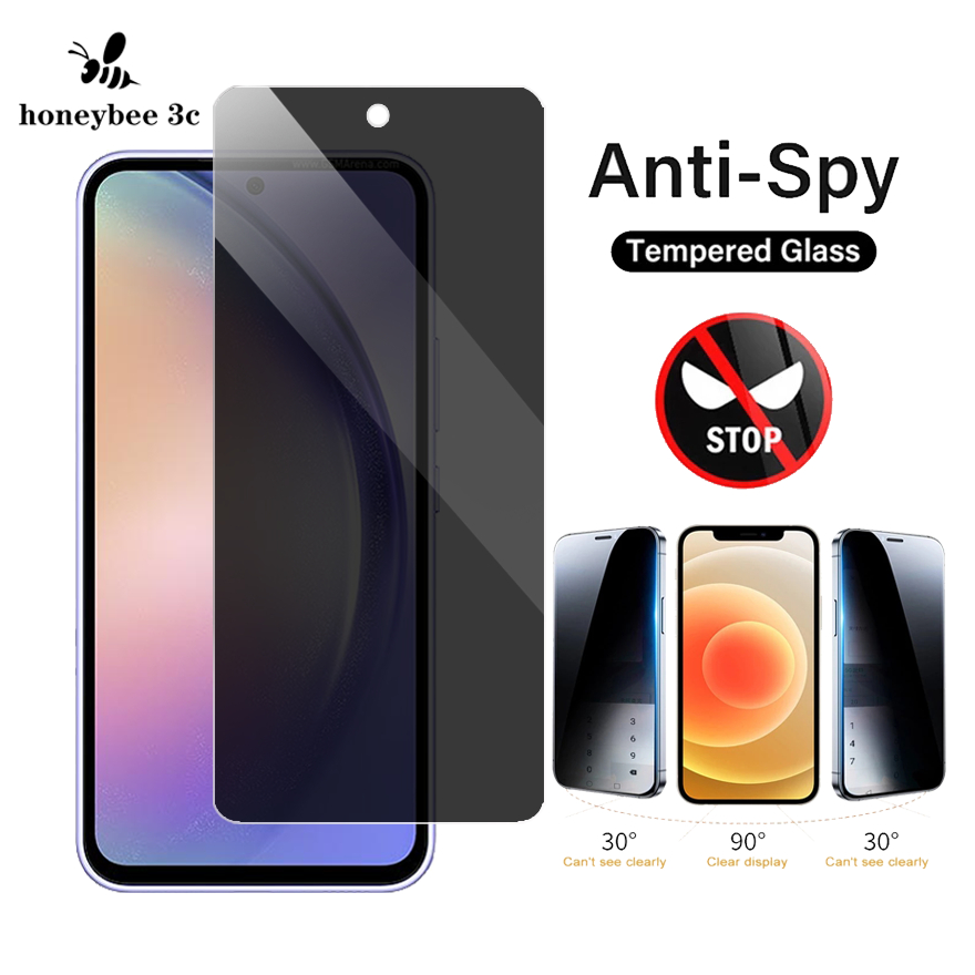 Anti-Spy Privacy Tempered Glass For Samsung Galaxy A17 A07 A26 A36 A56 A16 A06 A35 A55 A25 5G ...