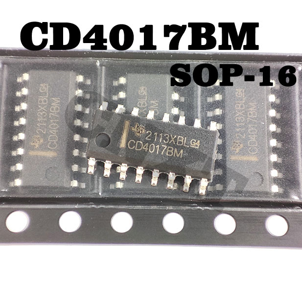 10pcs/lot CD4017BM HEF4017BT SOP-16 CD4017 Integrated Circuit | Shopee ...
