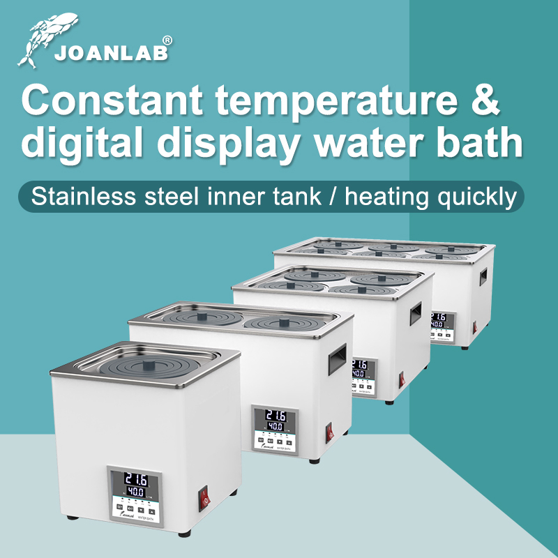 JOANLAB Water Bath Laboratory Equipment Constant Temperature Digital Display Heater Single Hole ...