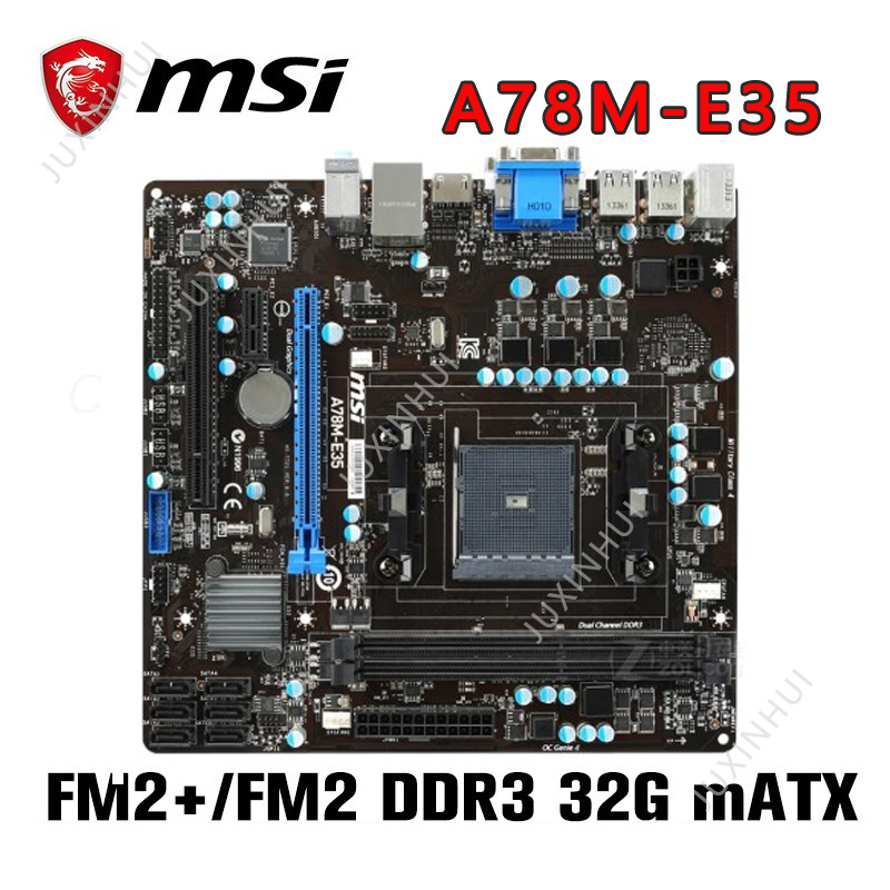 MSI A78M-E35 A78M-E45 Motherboard A78M-E35 FM2+/FM2 AMD A78 DDR3 32GB ...