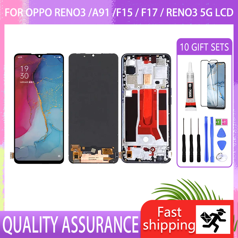 For OPPO Reno3 / OPPO A91 / OPPO F15 / F17 / Reno3 5G LCD Display ...