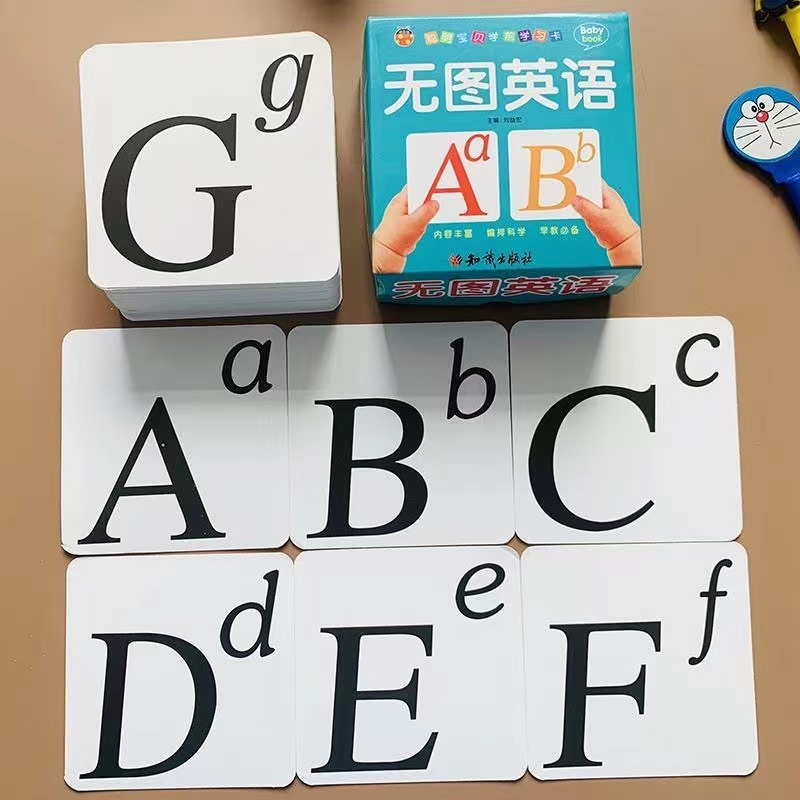 108pcs English Alphabet Flash Card Children Learning English ABC Word ...