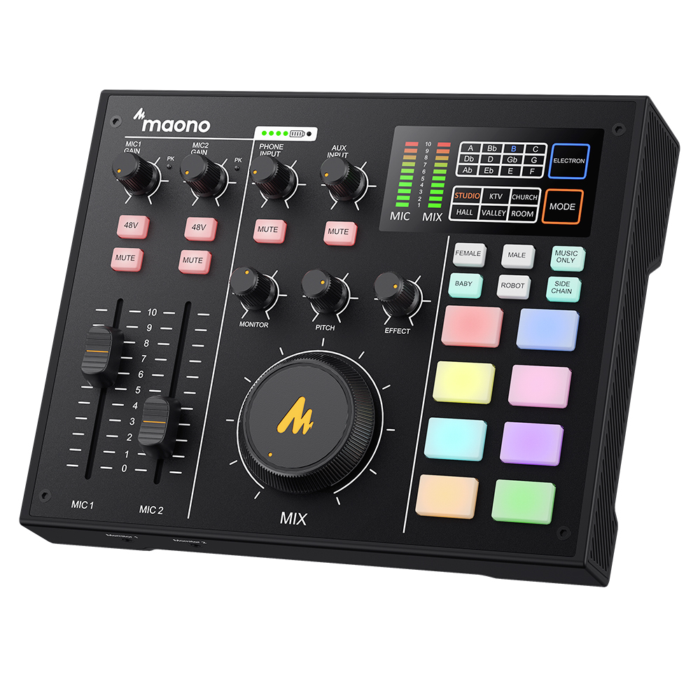 Maono Professional Sound Card Maonocaster Studio Audio Interface Mixer Live equipment for Live ...