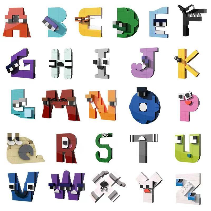 Alphabet Lore Building Block Toys Creative Uppercase ABC Letters ...