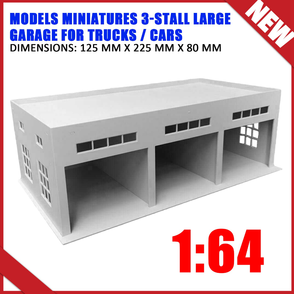 1:72 Diorama Outland Models Hotel Repair Shop Building Model Garage for ...