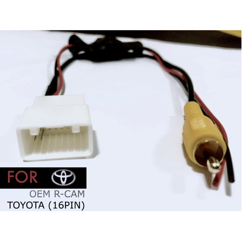 Reversing Camera Plug Cable Wire For TOYOTA (2010-2015) ( 16 PIN ...