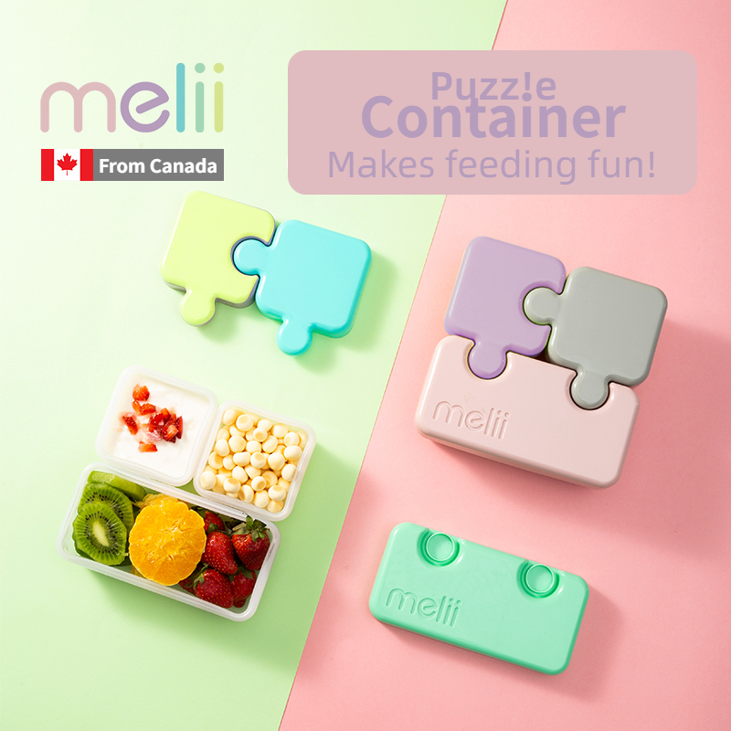 Melii Puzzle Container Fruit Lunch Box Picnic Box Storing Fruits Snacks ...