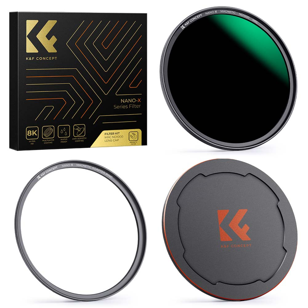 K&F Concept Magnetic ND1000 Lens Filter Nano-X Neutral Density Filter ...