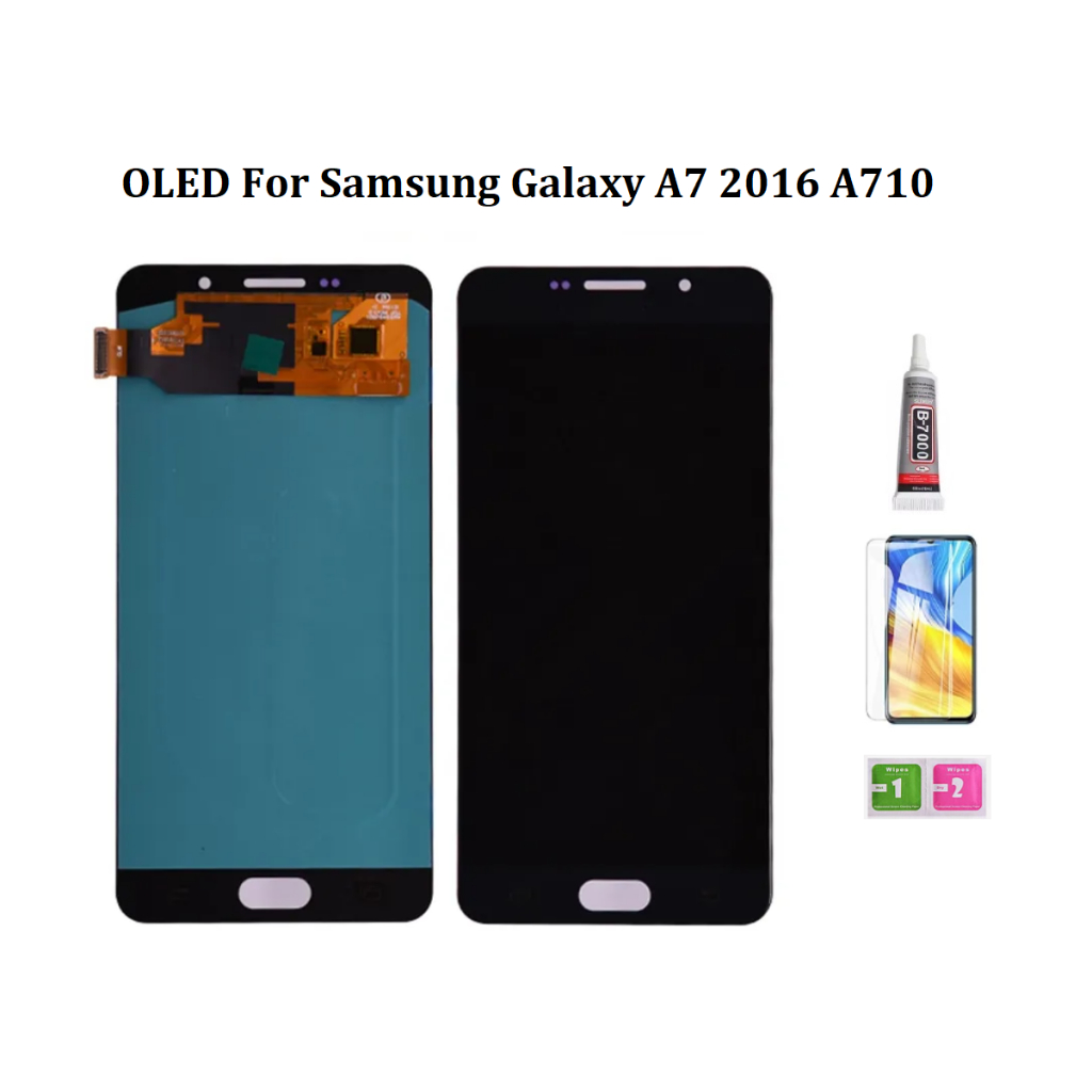 OLED For Smasung Galaxy A7 2016 A710 A710F LCD Display with Touch Screen Assembly | Shopee ...