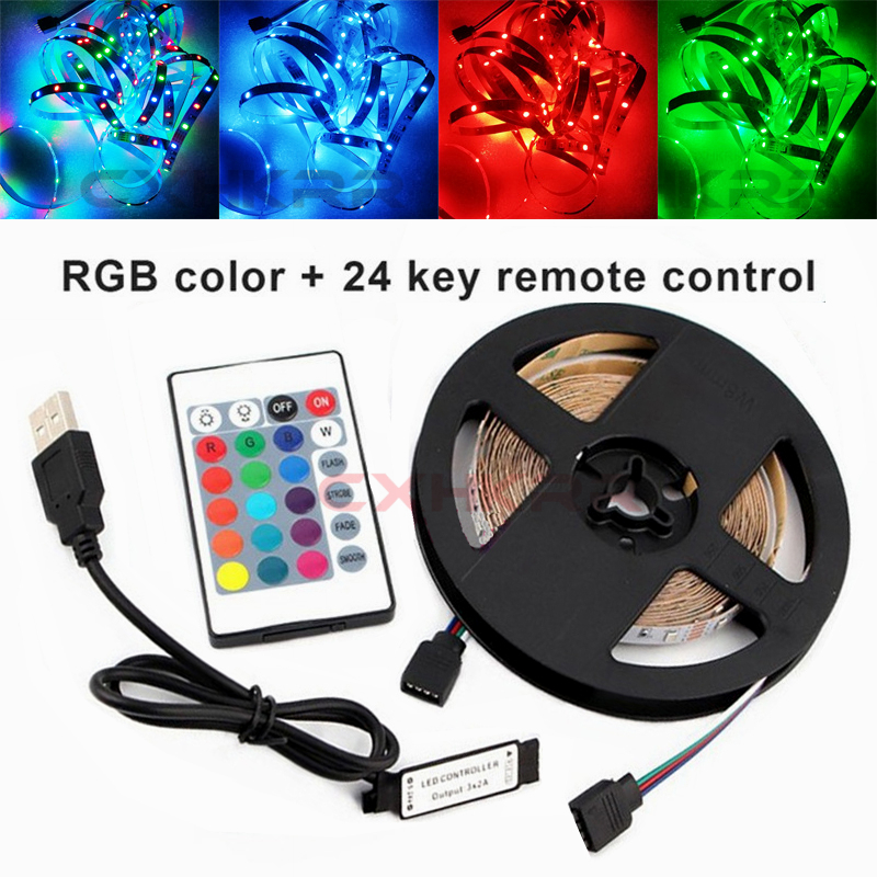 USB LED Light 2835 , 1M 2M 3M 4M 5M, Diode Light Strip, Desktop Screen ...