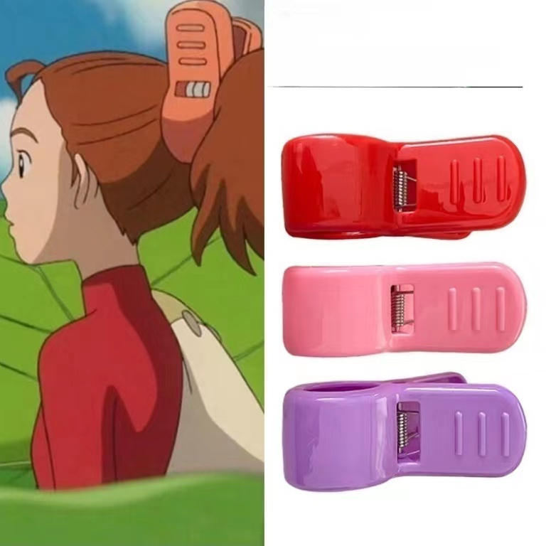 Hayao Miyazaki Animation Same Style Hairpin Aliety Cartoon Grab Clip ...