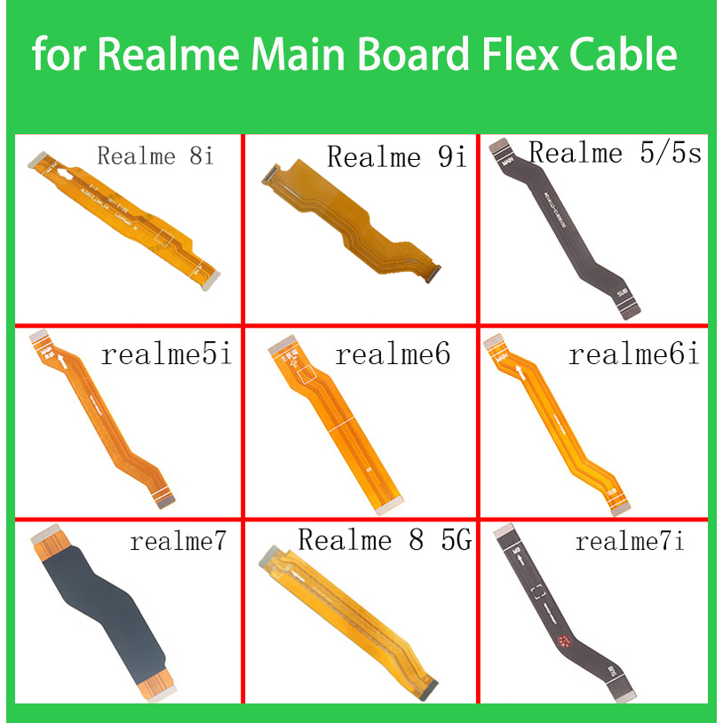 for Realme 5i 6i 7i 8i 9i 5 5s 6 7 8 5G MainBoard Flex Cable Main board ...