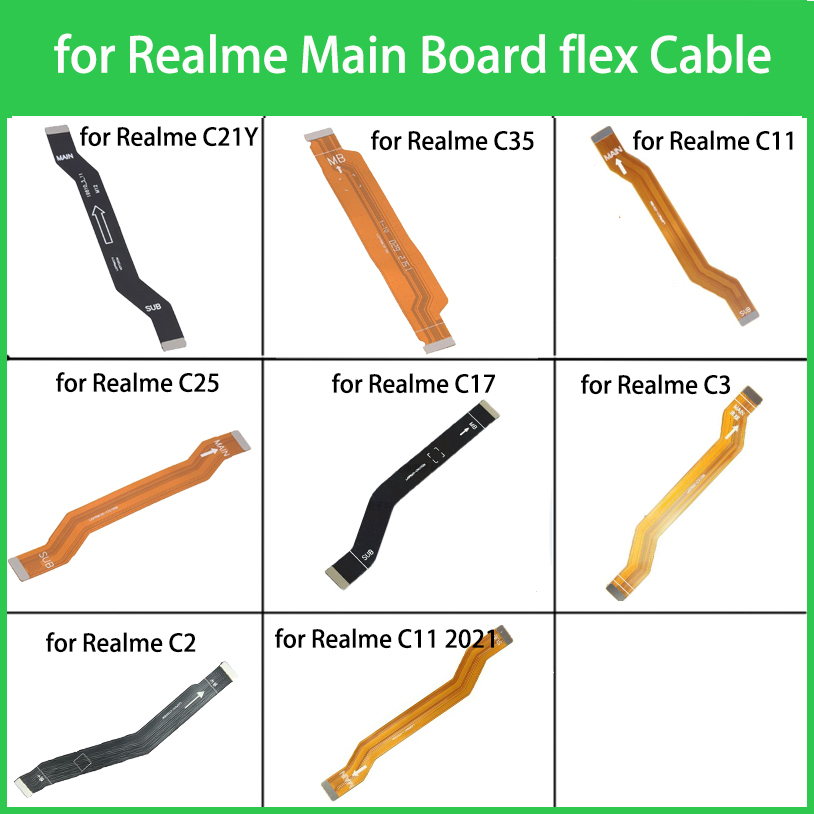 for Realme C21Y C35 C25 C11 C12 C15 C17 C3 C2 C11 2021 MainBoard Flex ...