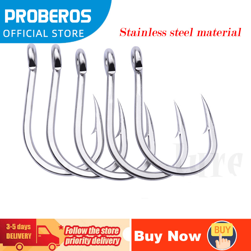 PRO BEROS Sea fishing stainless steel hook with barb anchor hook ...