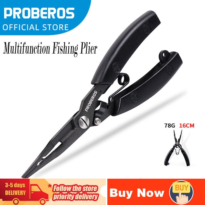 Fishing Pliers Stainless Steel Braid Cutters Split Ring Pliers Hook ...