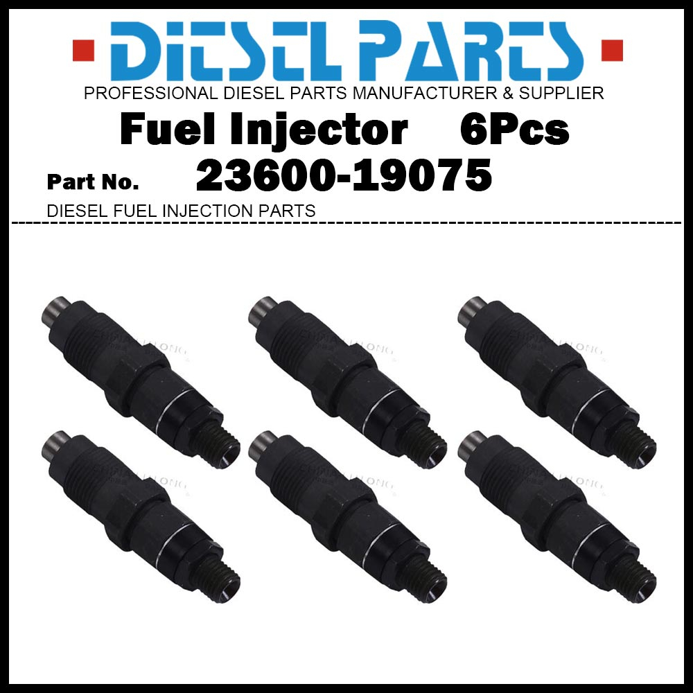 6Pcs Fuel Injector 23600-19075 093500-6930 for Toyota Coaster Land ...