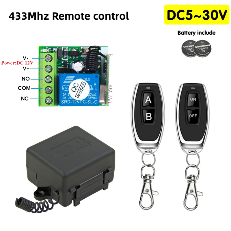433Mhz RF TRANSMITTER Electronic Lock Control DIY Wireless Remote ...
