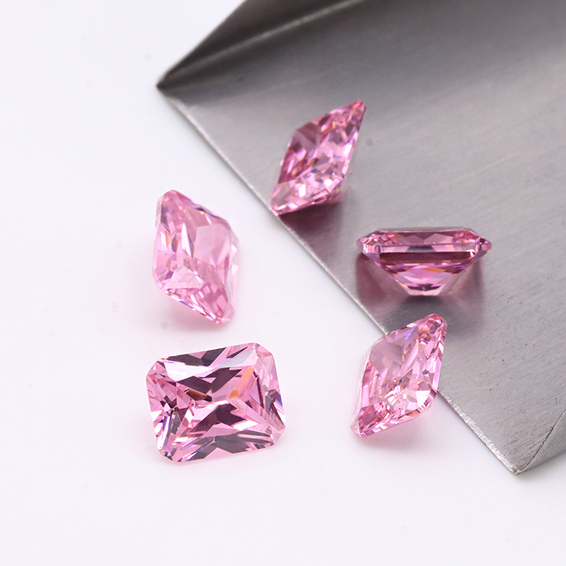 5A Quality 1.5x3mm~10x12mm CZ Stones Octangon Shape Pink Color ...