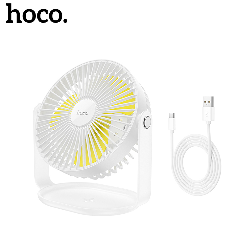 HOCO Oringal F14 Multifunctional Powerful Desktop Fan Strong Wind Quiet 360° 4 Speed Adjustable ...