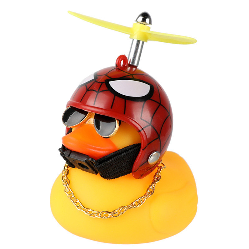 Motorcycle Duck Rubber Cute Ducks With Helmet Broken Wind Yellow Duck ...