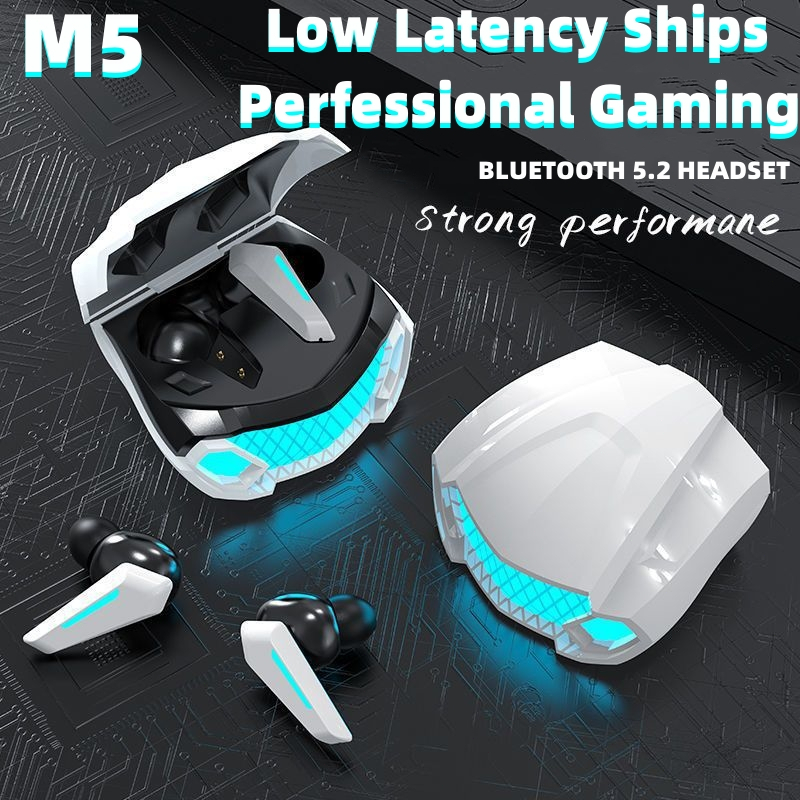 M5 TWS Wireless Earphone Bluetooth Headphone Game/Music Headset Touch ...