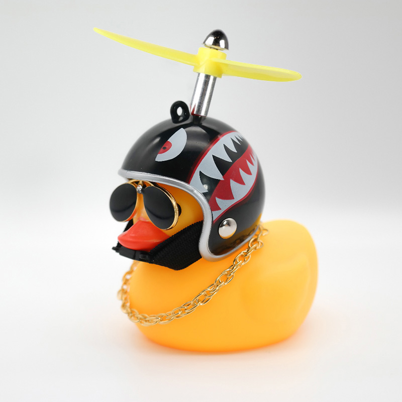 Motorcycle Duck Rubber Cute Ducks With Helmet Broken Wind Yellow Duck ...