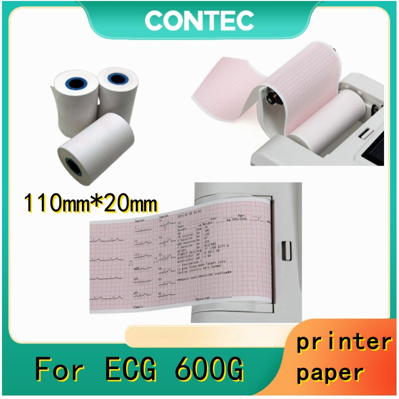 CONTEC 3 rolls ECG600G ECG printer paper size 110mm*20mm sold in three ...