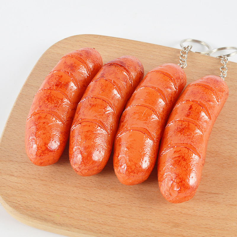 Simulation Grilled Sausage Hot Dog Ham Sausage Red Sausage Food Food ...