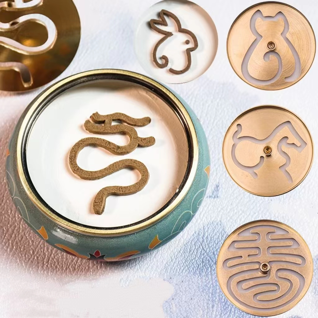Pure Copper Incense Seal Zodiac Incense Compilation Incense Ash Incense ...