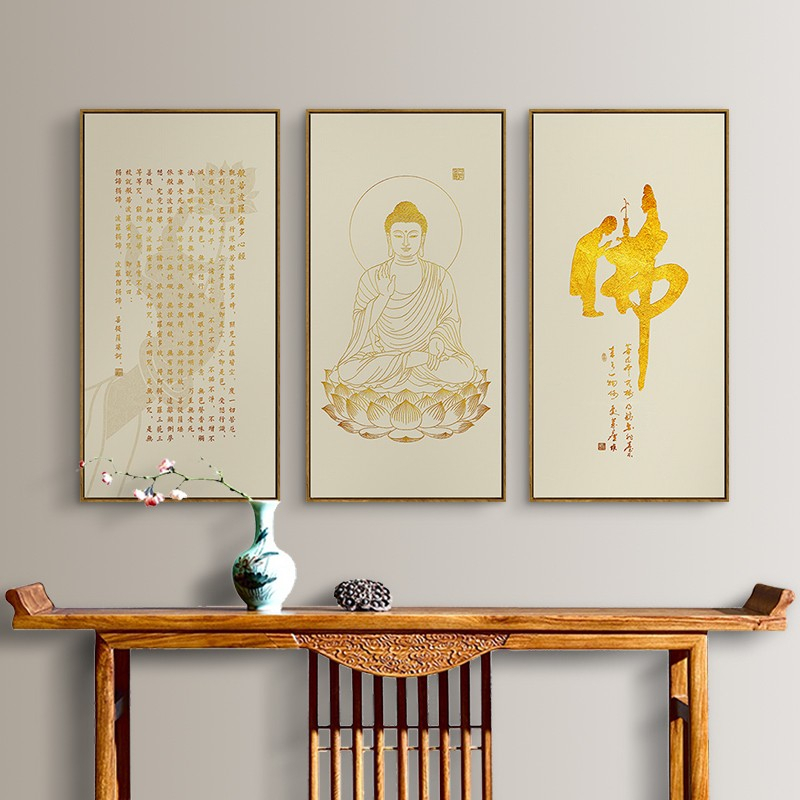 [Chihiro] Heart Sutra Calligraphy Buddhist Statues Hanging Paintings ...