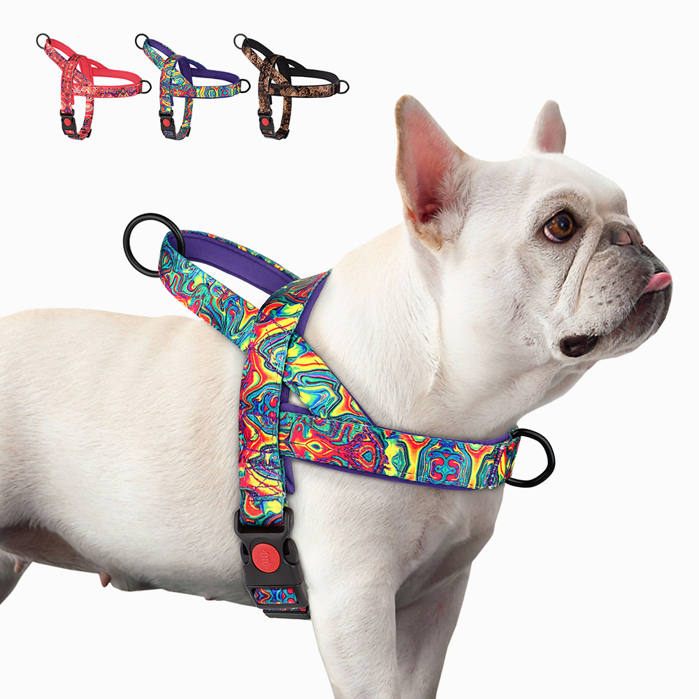 No Pull Dog Strap Harness Front Leading Soft Neoprene Padded Vest with ...