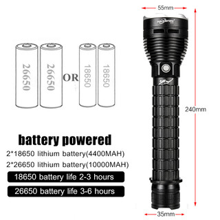 HaixnFire DV63 Underwater waterproof electric torch XHP70 LED scuba ...