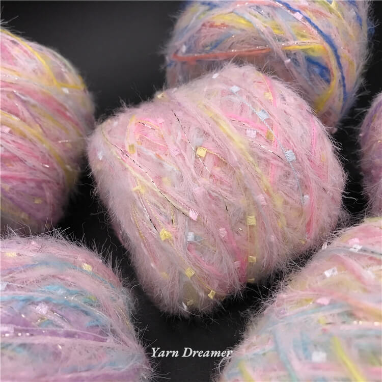6 Styles of Dreamy Mohair Yarns Fancy Wool Blended yarn Hand Knitting ...