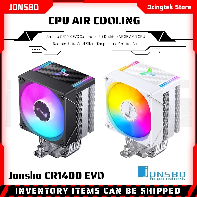 Jonsbo CR-1400 EVO ARGB 4 heat pipe tower CPU cooler 4pin color 92cm ...