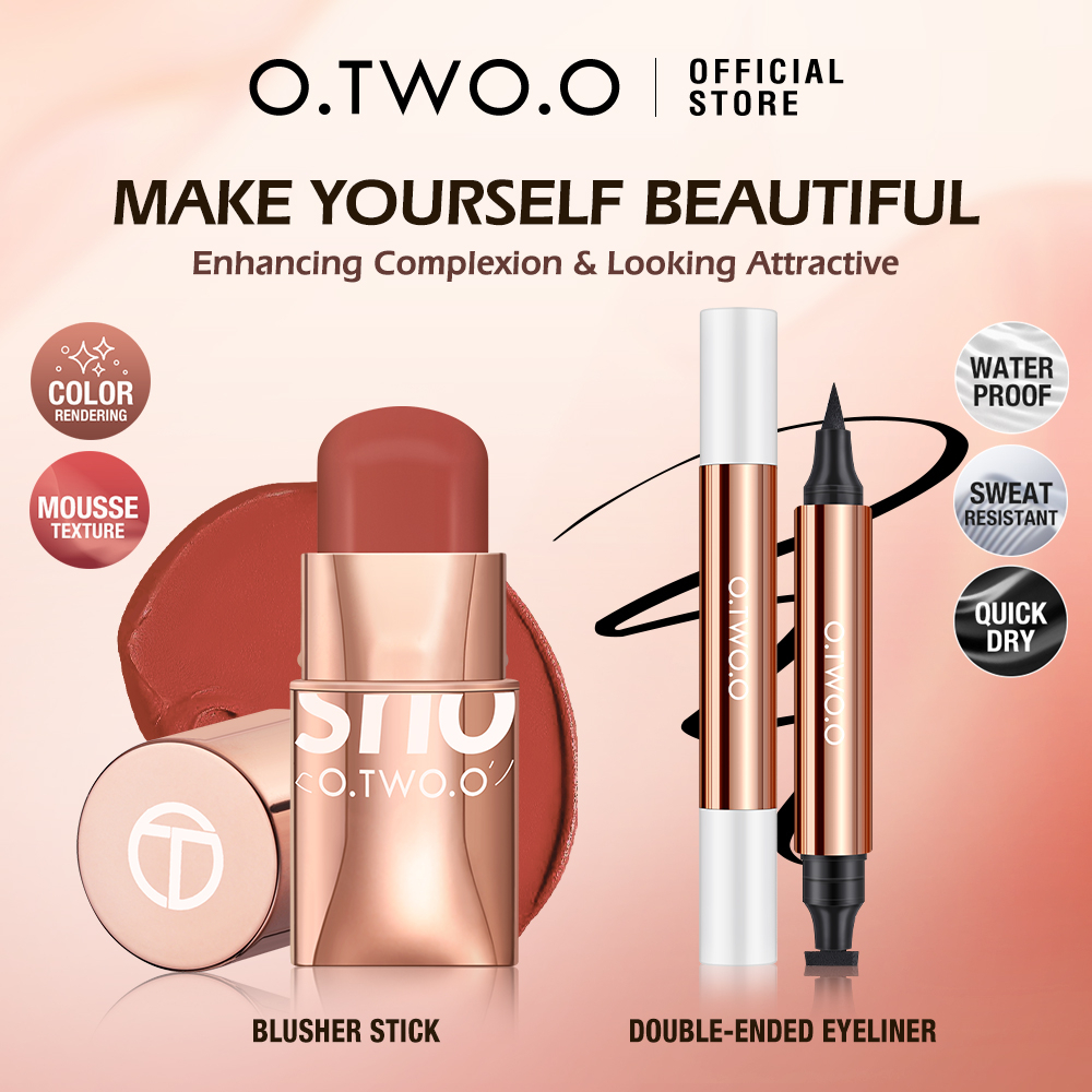 O.TWO.O Makeup Set Face Blush Stick+ Eyeliner Stamp Lip & Cheek ...