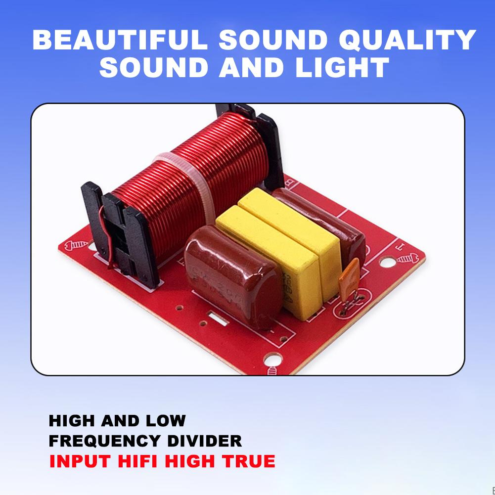80W 2 Way Crossover Audio Filters HiFi Speaker Dual Frequency Divider ...