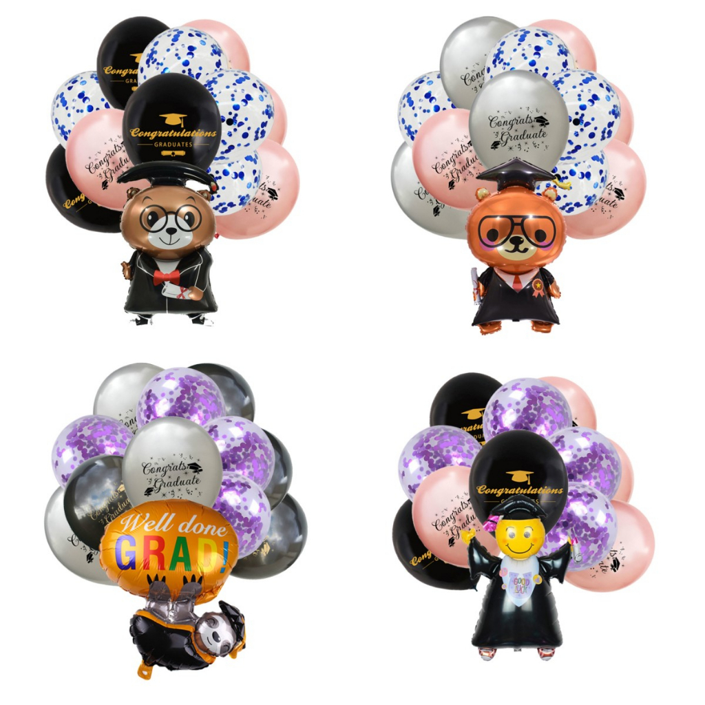 16pcs Graduation Balloon Graduation 2023 Gift Helium Foil Balloon ...