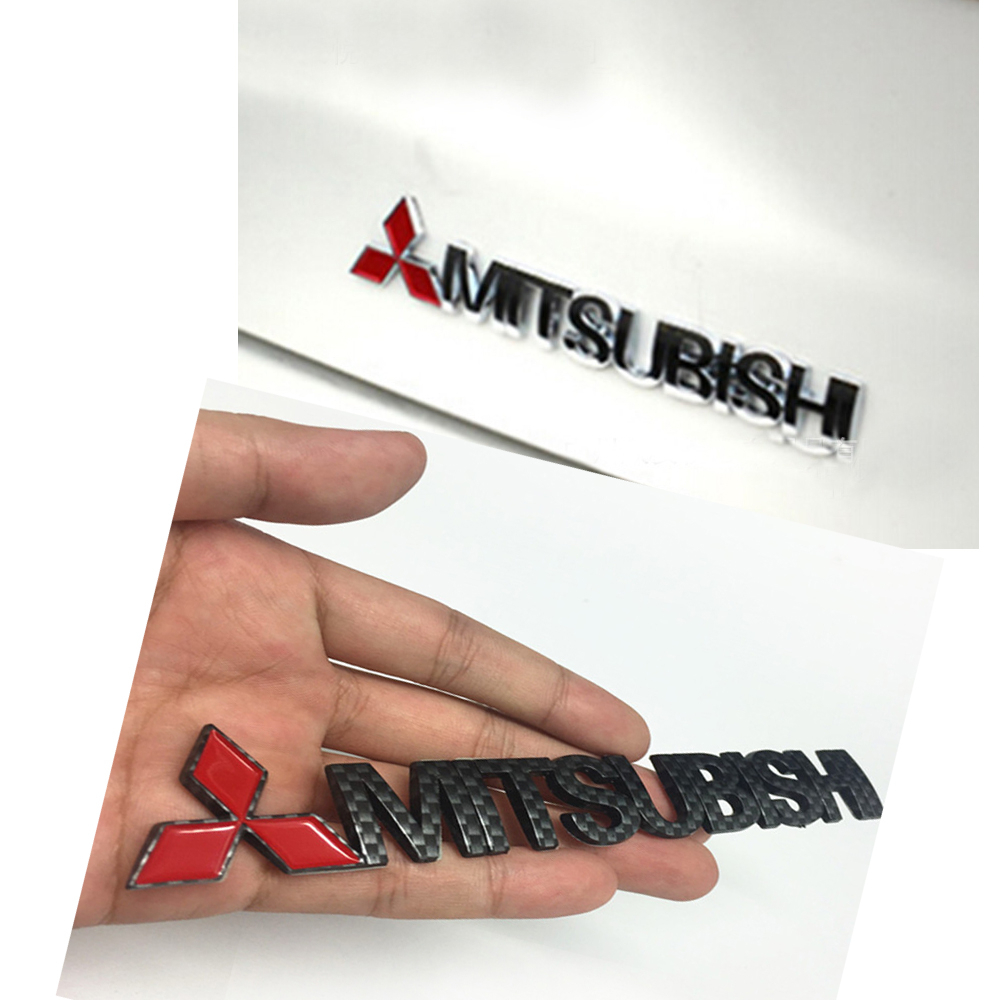 3D Metal Chrome Sticker Car Body Trunk Badge Emblem Mitsubishi Lancer ...