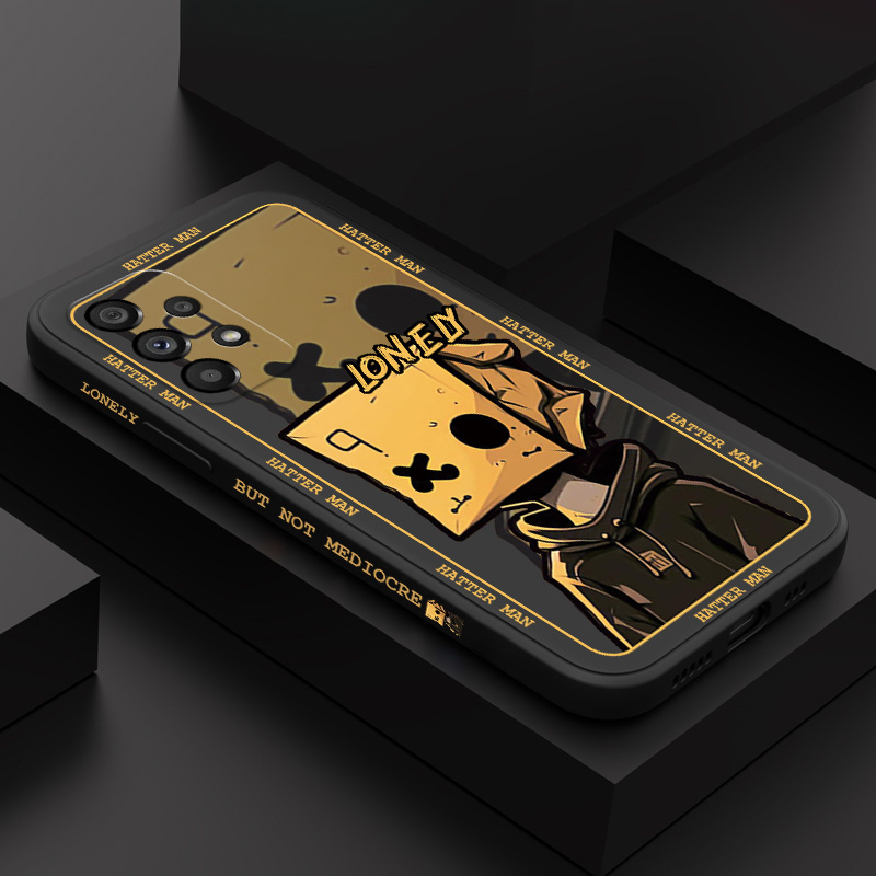 Carton Characters Phone Case For Samsung Galaxy A54 A34 A24 A14 A04 A04S A04E 4G 5G Liquid ...