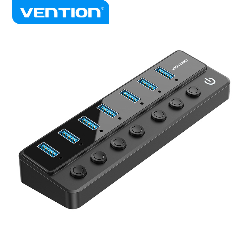 Vention 8 in 1 USB 3.0 Hub for Keyboard Phone Mouse Card Reader ...