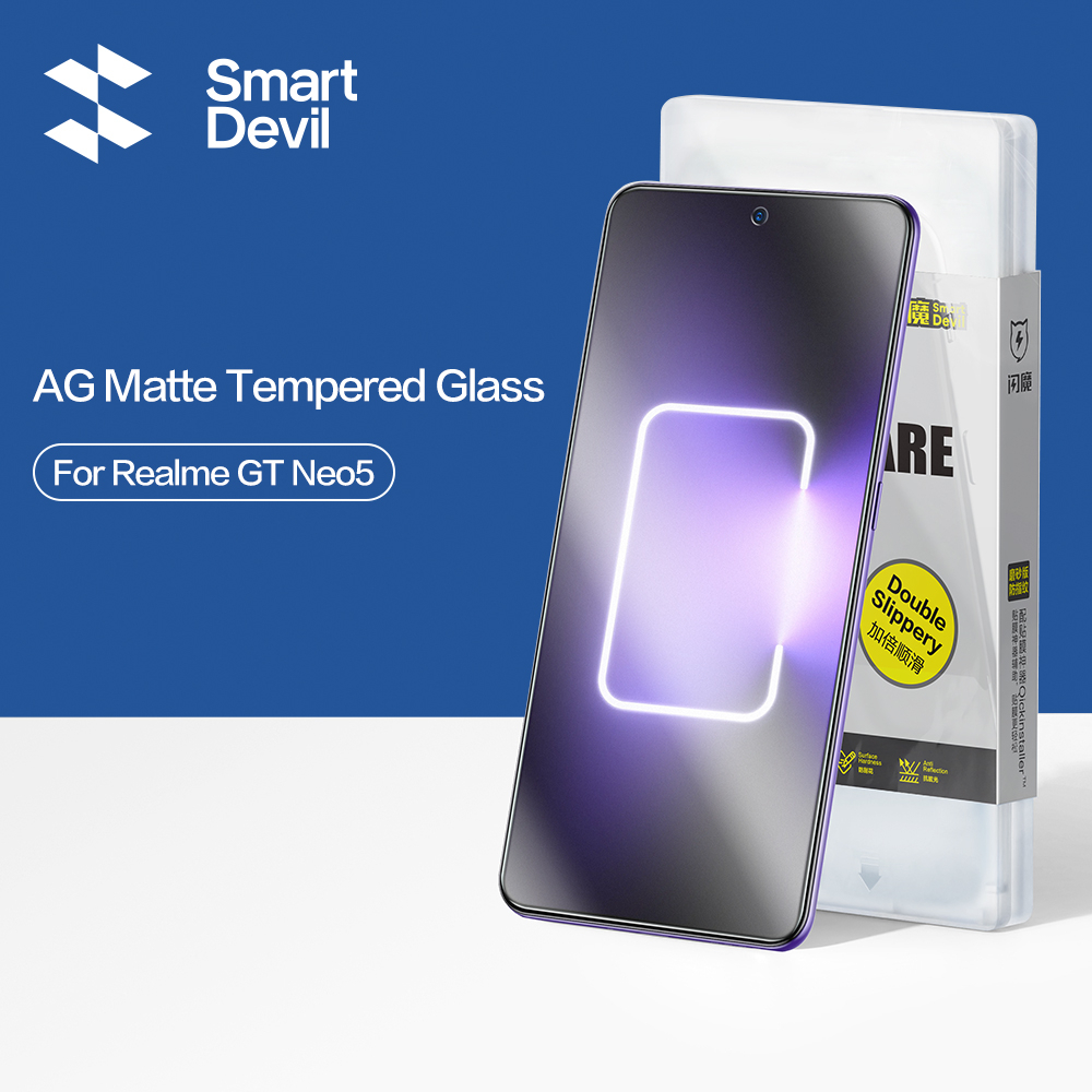 SmartDevil Matte Tempered Glass For Realme GT Neo5 Anti-Fingerprint and ...