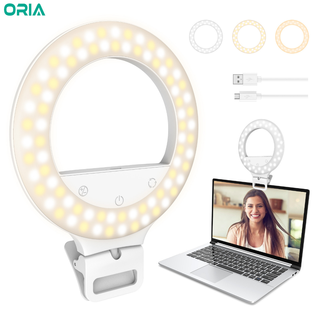 ORIA 80LED Touch Control Selfie Ring Light for ipad Laptop Video ...
