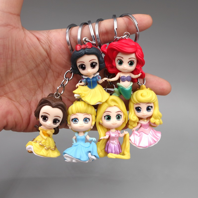 6Pcs/Set Disney Princess Snow White Ariel Bella Aurora Alice Tangled ...