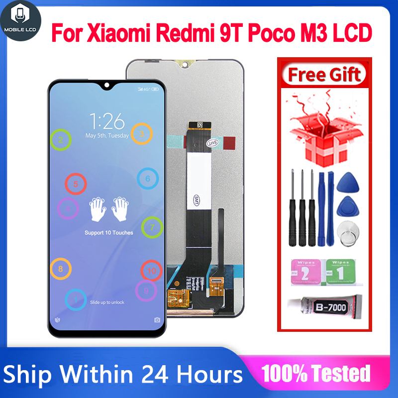 LCD With Frame For Xiaomi Redmi 9T /Poco M3 LCD Display Touch Screen ...