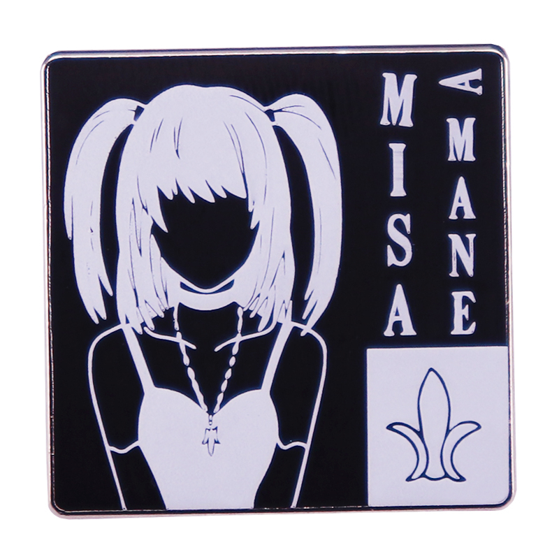 death note Misa Amane enamel pin MisaMisa anime girl manga badge brooch ...
