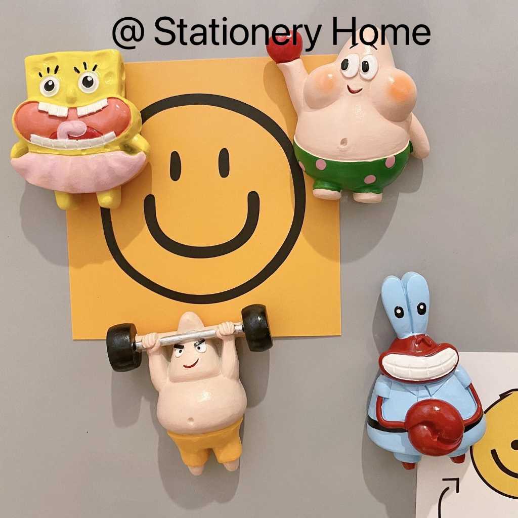 large SpongeBob SquarePants Fridge Magnets Refrigerator Sticker ...