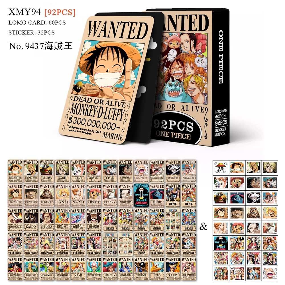 Anime ONE PIECE Photocard Double Sided Lomo Card 60pcs / Box | Shopee ...