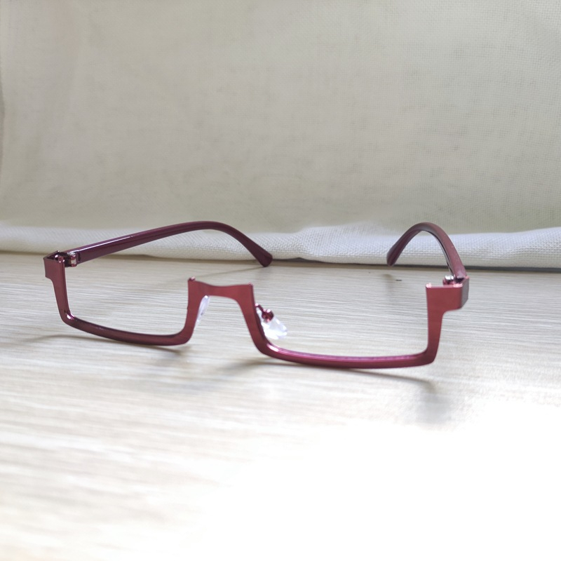 Jujutsu Kaisen Anime Cosplay Maki Zenin Eyewear Purple Half Frame ...